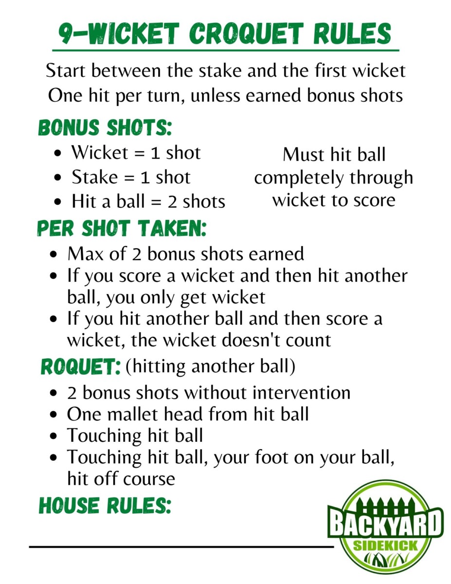 How To Play Croquet Complete Rules And Tactics Guide Backyard Sidekick